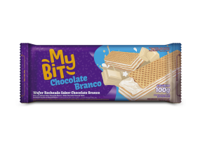 Biscoito recheado chocolate branco My Bit 110g